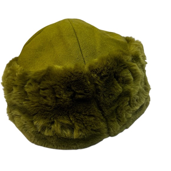 Midnight Velvet | Accessories | Vintage Midnight Velvet Olive Faux Fur ...